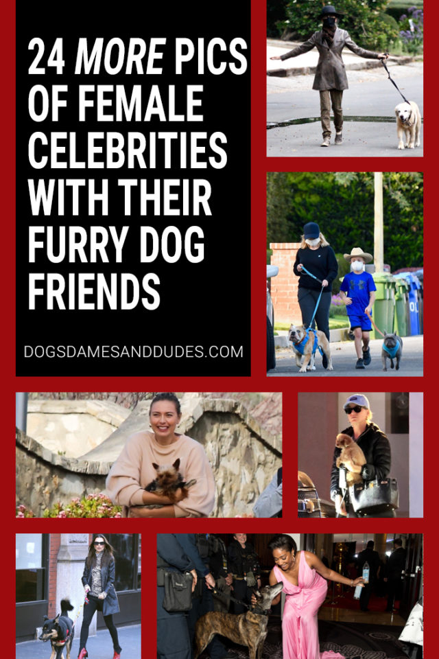 24 More Pics Of Female Celebrities With Their Furry Dog Friends - Dogs ...