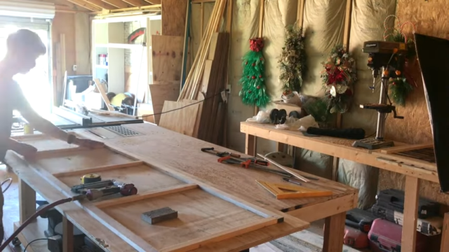 Building An Indoor Double Dog Kennel (with Removable Trays!) - Dogs ...